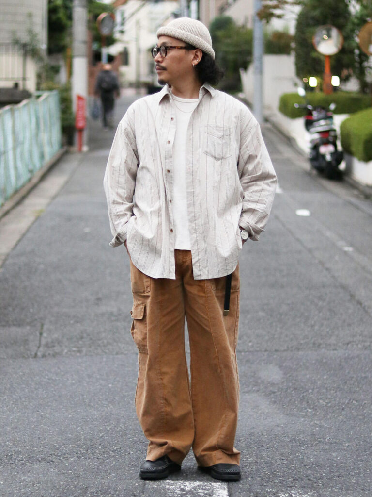 メンズ向け「秋のワークパンツコーデ」｜AND SNAP | アンドスナップ